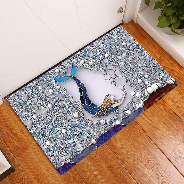 Mermaid Gemstone Doormat, gift for mermaid lovers, Best gift for mom ...